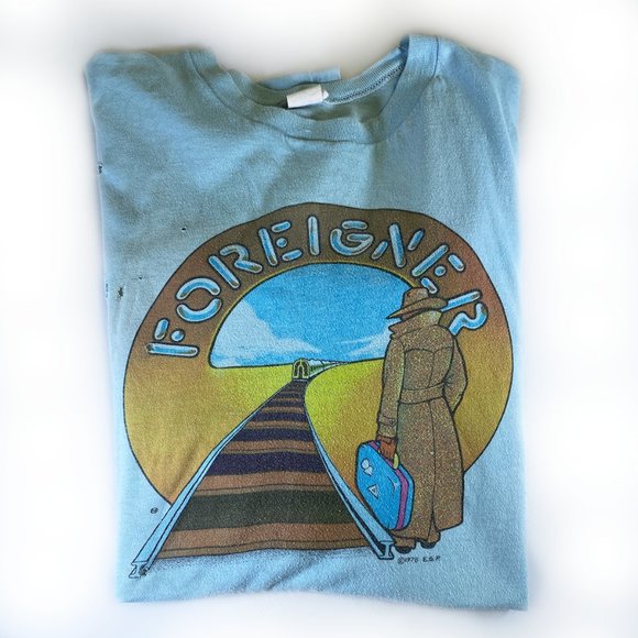 Ched | Shirts | Rare Vintage Foreigner Band Tshirt | Poshmark